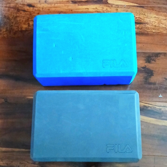 Fila | Other | 2 Fila Yoga Block Brick Pilates Gym Home Workout ...